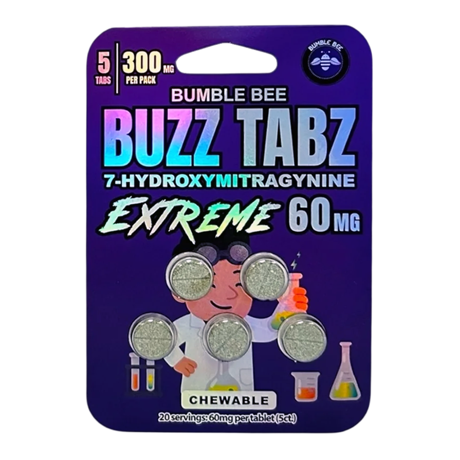 Bumble Bee Buzz Tabz Extreme 60mg | Kratom Goat