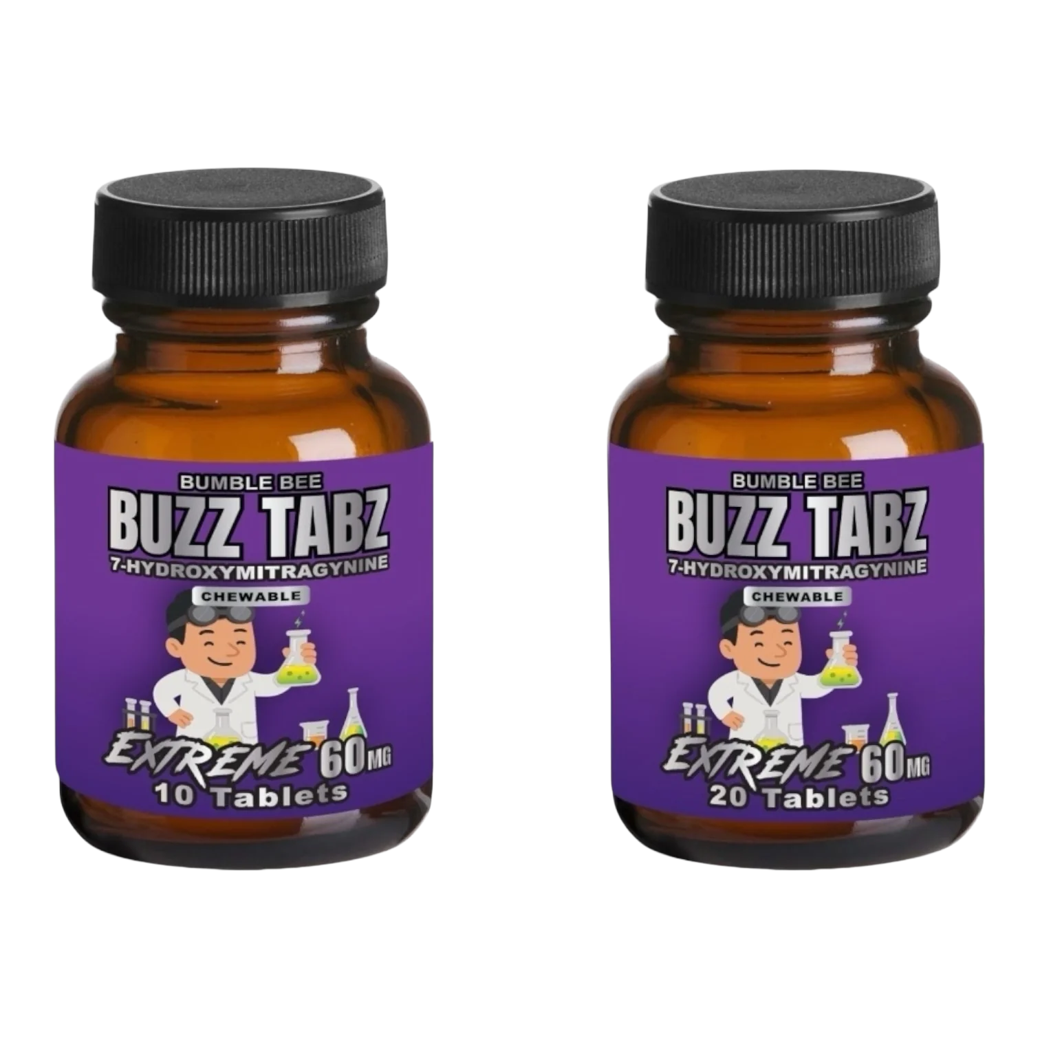Bumble Bee Buzz Tabz Extreme 60mg | Kratom Goat